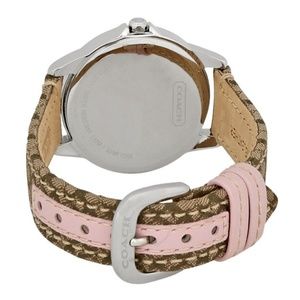 Coach | Accessories | Coach Womens Boyfriend Signature Pink Face Watch ...